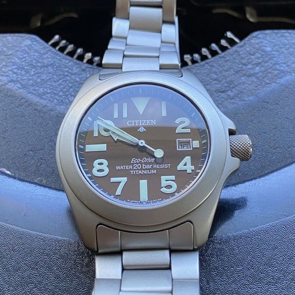Citizen Eco-Drive Promaster Ray Mears 7828-H09971 TA Titanium Fresh ...