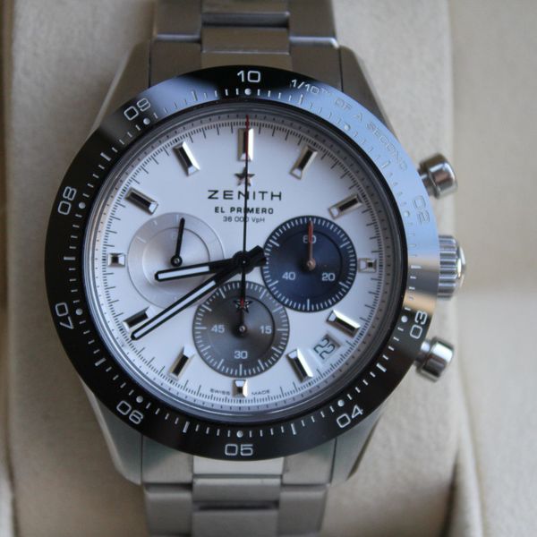 FS: Zenith Chronomaster Sport 03.3100.3600 Chronograph W/BOX AND PAPERS! WHITE DIAL ...