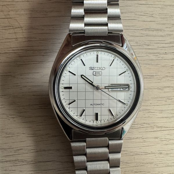 Seiko 5 Sports White Men's Watch SNXF05 | WatchCharts Marketplace