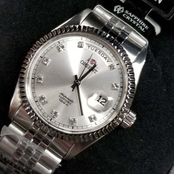 ORIENT "Oyster" President Automatic Sapphire Watch CEV0J003W ...