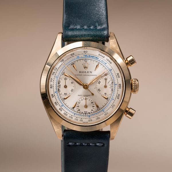 FS: 1962 Rolex 14K YG Pre-Daytona 6234 Silver Underline Dial ...
