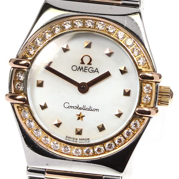 [OMEGA] Omega Constellation Diamond Bezel Quartz Ladies [Used ...