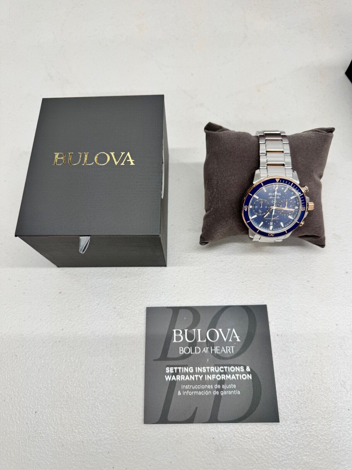 Bulova Marine Star 98B301 Chronograph Quartz Men's Watch BRAND NEW ...
