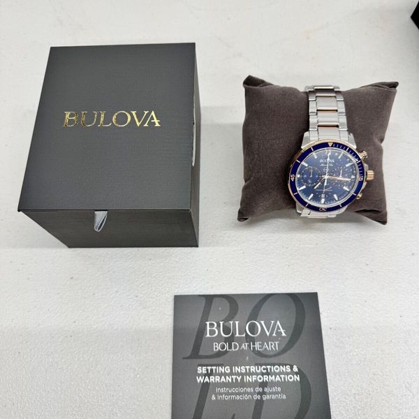 Bulova Marine Star 98B301 Chronograph Quartz Men's Watch BRAND NEW ...