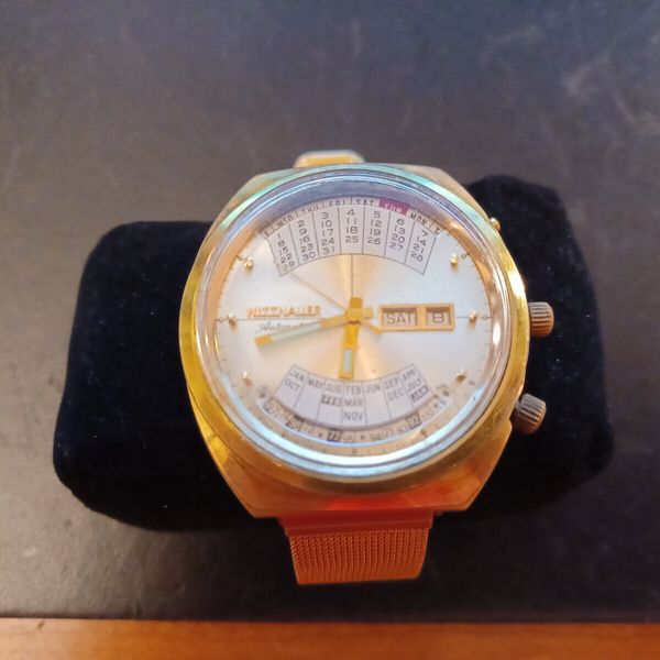 Vintage Wittnauer 2002 Men's Automatic watch day/date W102 17 Jewels ...