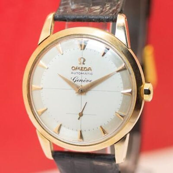 1958's OMEGA GENEVE CAL. 491 18K SOLID YELLOW GOLD AUTOMATIC MEN'S ...