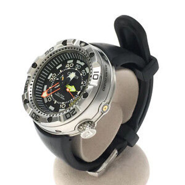 CITIZEN Promaster Aqualand Solar Analog Rubber Black J250-S092191 Men ...