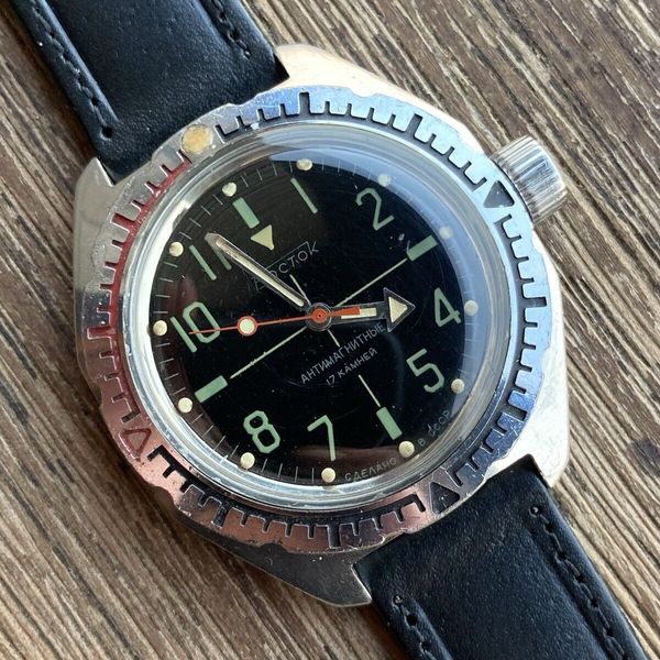 Vostok Amphibia Sniper 39mm | Nice Condition | Soviet Diver Watch ...
