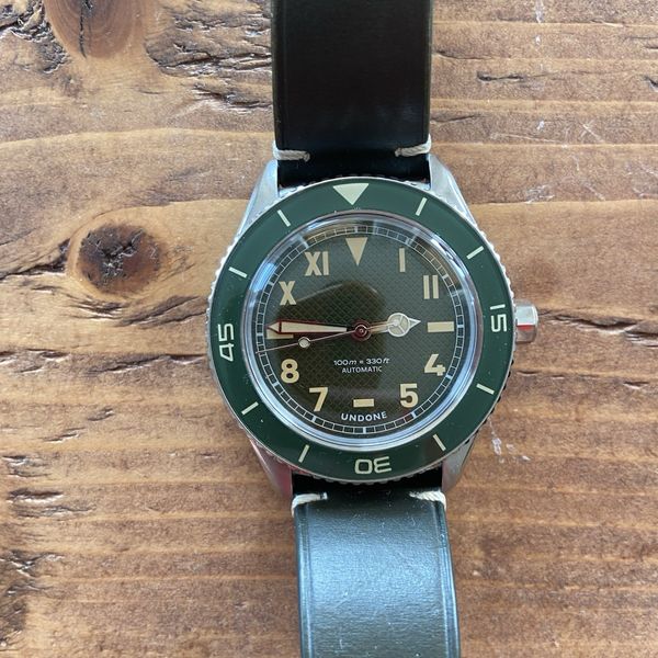 Undone Basecamp Cali Green Automatic Watch Worn But In Great Condition ...