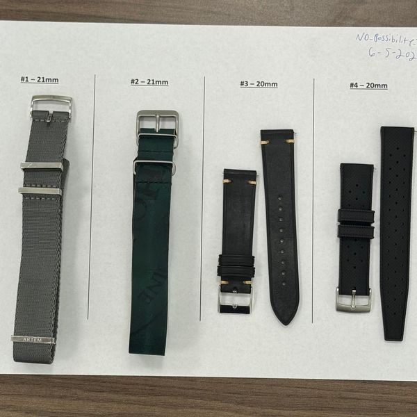 [WTS] NATO, Shell Cordovan, Leather, FKM Rubber Straps | WatchCharts ...
