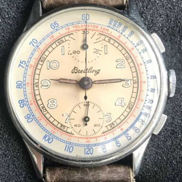 Vintage Breitling Chronograph Watch Ref.179 Venus 170 Movement READ ...