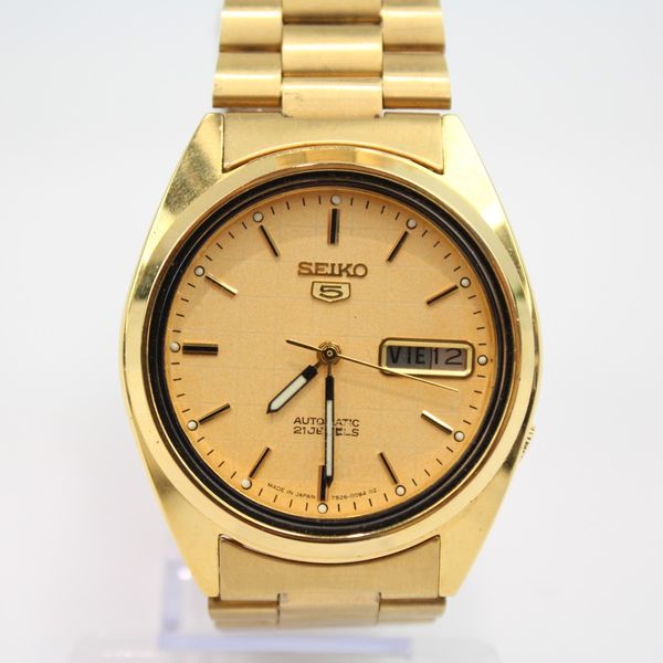 Mens Vintage Seiko 5 Day Date Watch Ref. 7S26-3040 Automatic Working | WatchCharts Marketplace