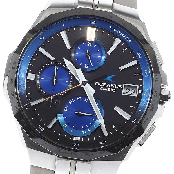 With box and warranty card [CASIO] Casio Oceanus Manta Bluetooth OCW ...