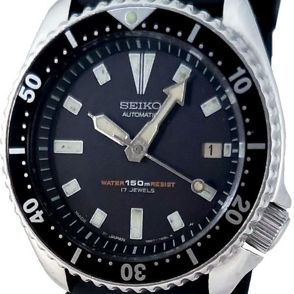 Vintage SEIKO 7002 diver with Genuine 17 Jewel dial, hands, BIG case ...