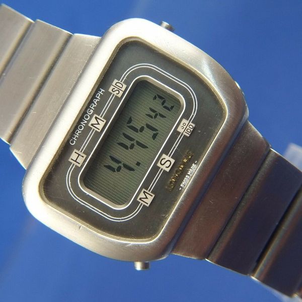 Vintage Retro Longines Quartz LCD Digital Watch Circa 1970s ESA 942711 ...