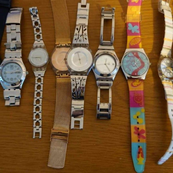 Swatch Watches x 10 job lot swatch watches NOT working SPARES ONLY ...