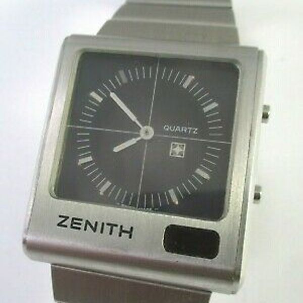 Vintage 1970's ZENITH FUTUR TIME COMMAND ANA-DIGI QUARTZ LED WATCH Not ...