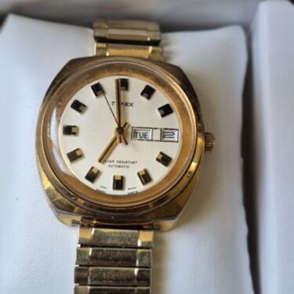 Beautiful Working Mens 1970s Timex Automatic Daydate , Boxed ...