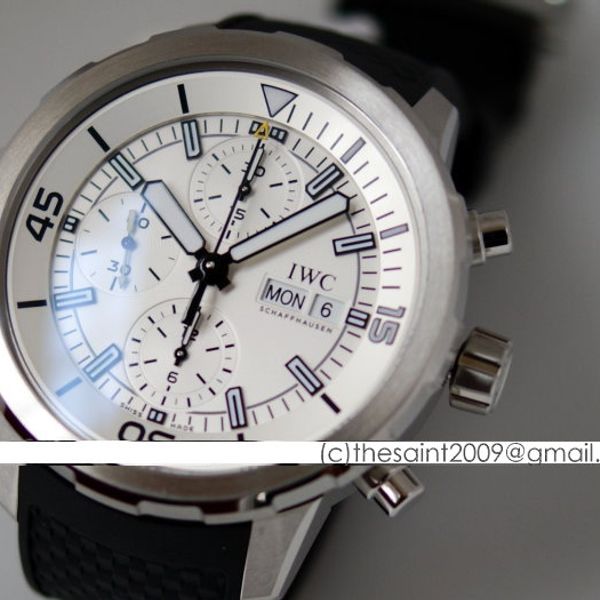 FSOT: IWC Aquatimer Diver Chronograph Inner Bezel System New Model ...
