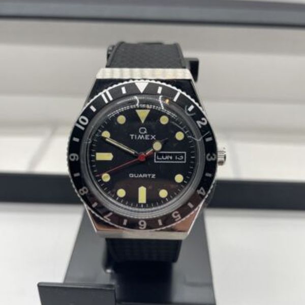 Q Timex 38mm Synthetic Rubber Strap Watch TW2V32000a Diver ...