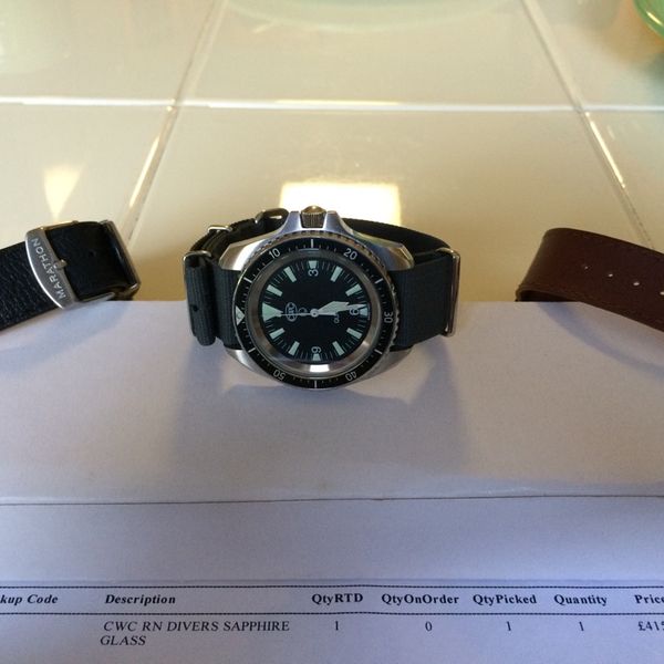 CWC Royal Navy Diver with sapphire and more! | WatchCharts Marketplace