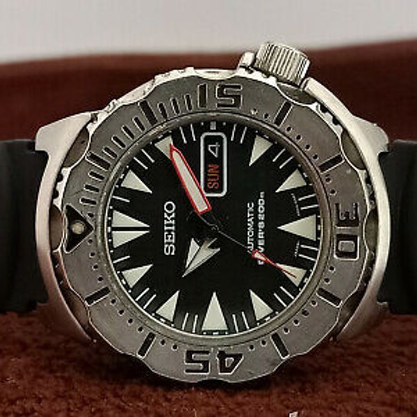 SEIKO DIVER 7S26-0350 SKX779 STUNNING VAMPIRE MOD AUTOMATIC WATCH ...