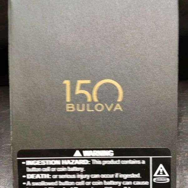 Bulova Futuro Modern Black Dial Gold Stainless Men's Quartz Watch W/3 ...