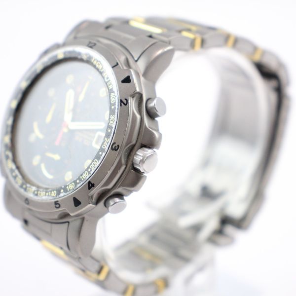 Mens Citizen Titanium Chronograph WR100 Watch Quartz Working ...