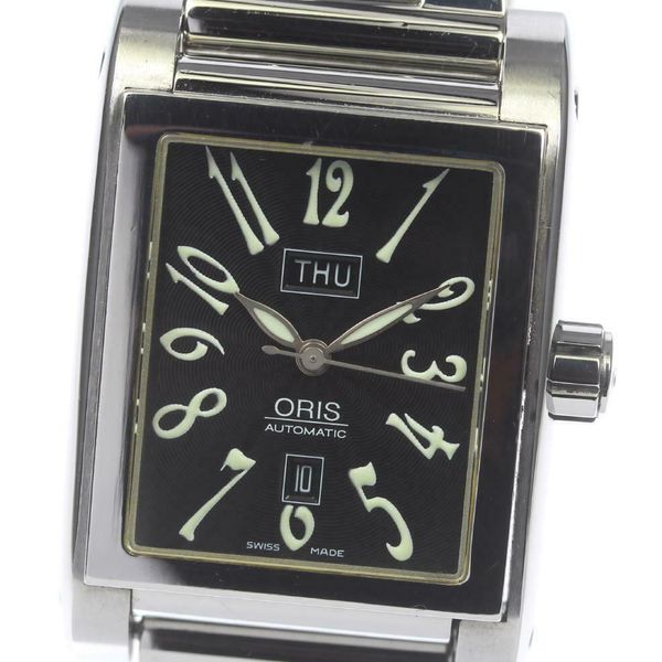 ORIS Rectangular Day-Date 585 7525 40 02 Automatic Men's Watch_461584 | WatchCharts Marketplace