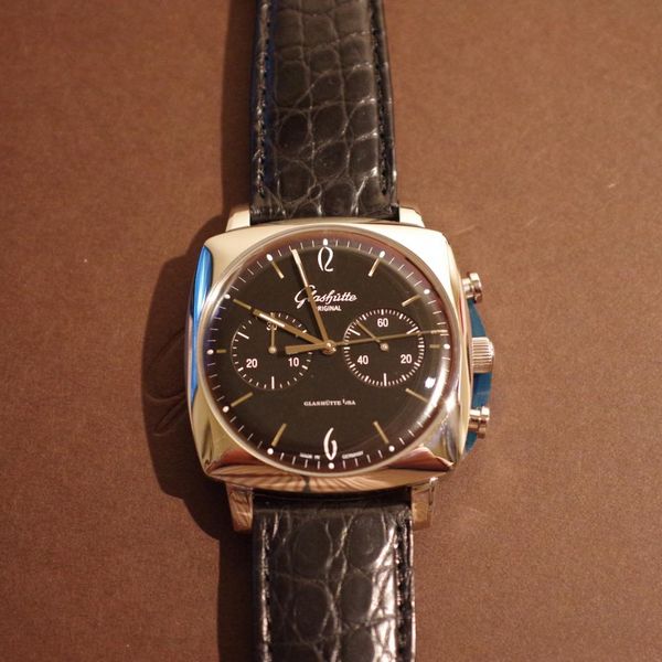 FS BNIB Glashutte Original 60's Square Chrono | WatchCharts Marketplace