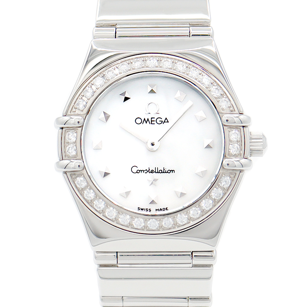 Battery replaced OMEGA Omega Constellation 1465.71 mini genuine diamond ...