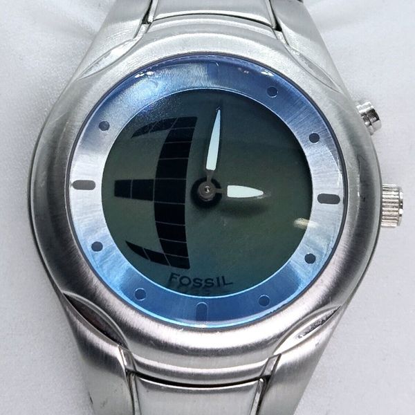 FOSSIL Big Tic Analog Digital Men's Watch JR-8093 Rolling Seconds New ...