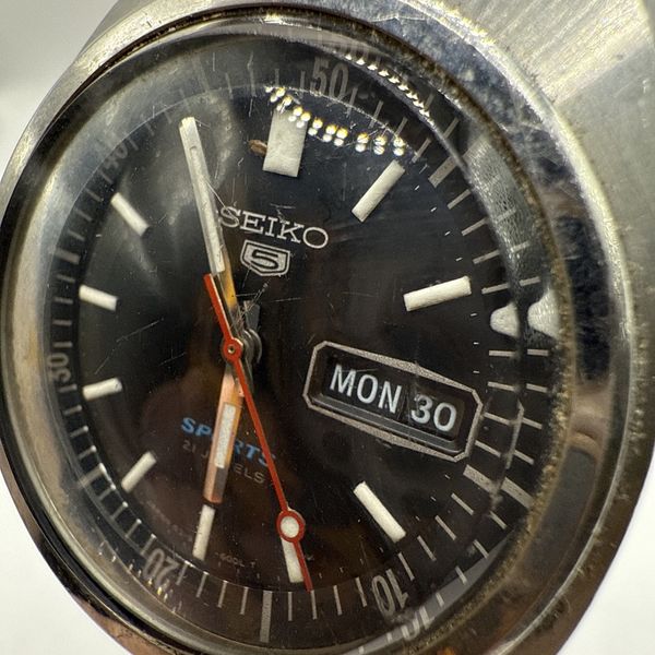 Vintage Seiko 5 Sports Automatic 21J 6319-6000 Japan Men's 38mm Watch ...