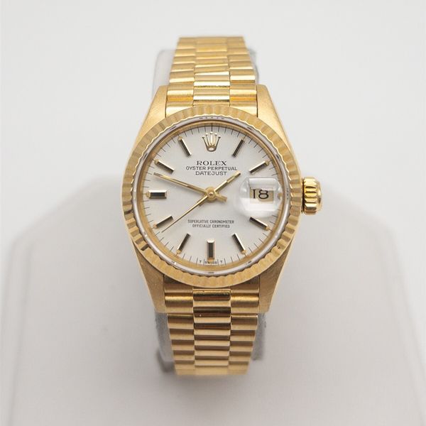 $30,000 ROLEX WHITE DIAL 69278 PRESIDENT DATEJUST 18k Yellow Gold ...