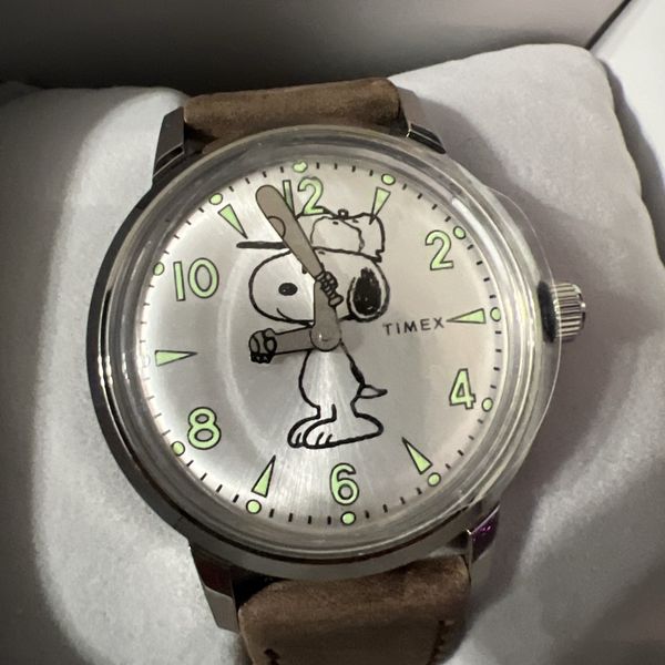 New Timex Men's Watch Welton Peanuts Snoopy Quartz Bracelet TW2R94900 ...