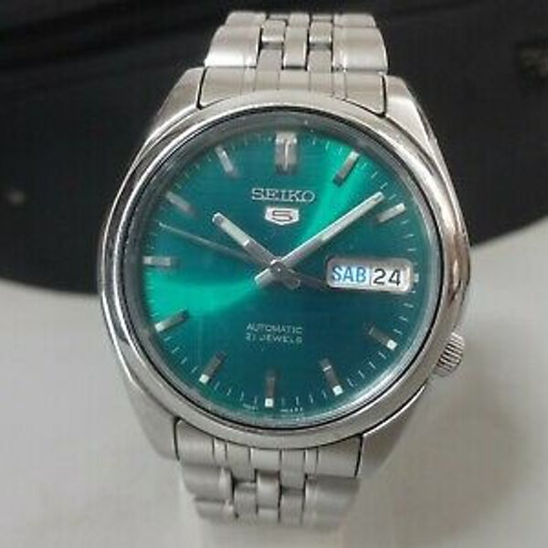 Japan 2004 SEIKO Automatic watch [SEIKO 5] 21J 7S26-01V0 Spanish ...