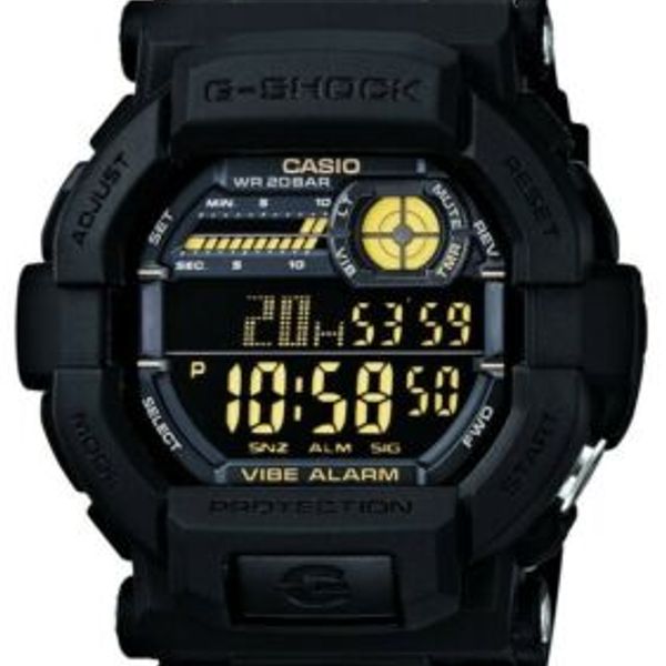 Casio GD350-1BER G-Shock Watch with LCD Negative Display - Black ...