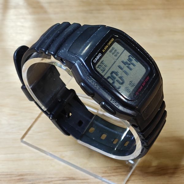 Men Casio Watch 3239 W-96h Illuminator Digital Black Band Chrono Dual ...