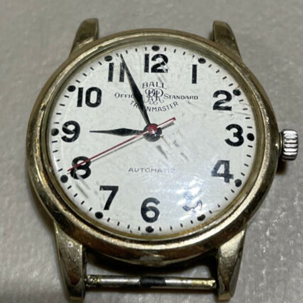 Vintage Ball - Official Standard Trainmaster Wristwatch 10k Gold Filled ...