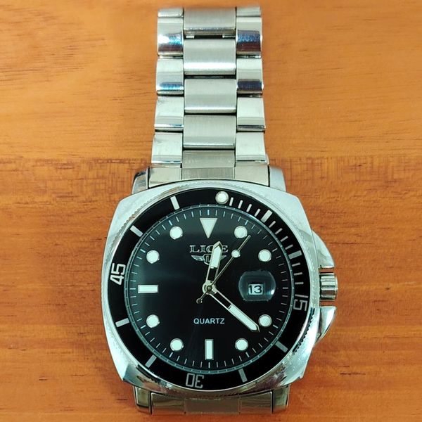 LIGE Quartz Watch - Silver and Black | WatchCharts Marketplace