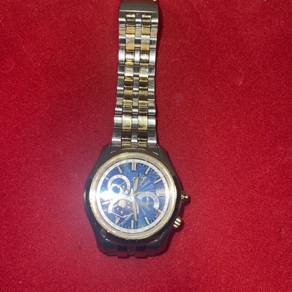 Citizen Calibre 8651 Moon Phase Eco-Drive Blue Dial Stainless Steel Men ...