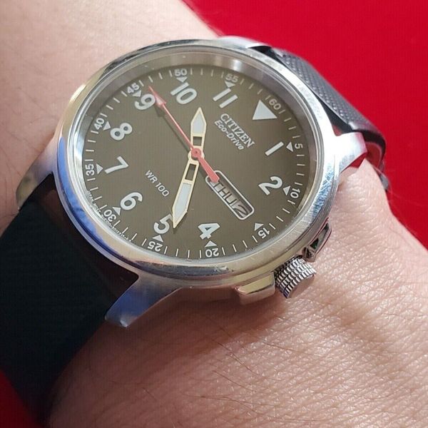 Citizen Eco-Drive BM8180-03E Military Wrist Watch Needs Battery ...