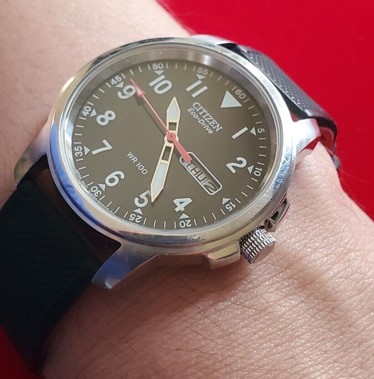 Citizen Eco-Drive BM8180-03E Military Wrist Watch Needs Battery ...