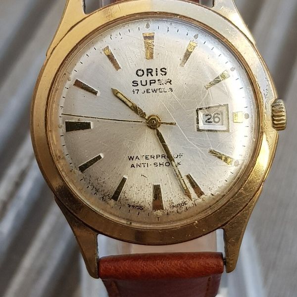 SWISS MADE ORIS SUPER 17 JEWEL 1960S HAND WIND MECHANICAL MENS WATCH ...