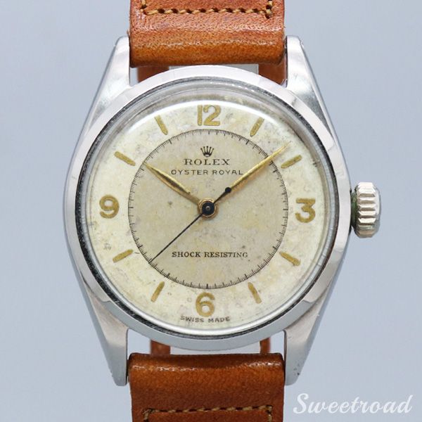 [ROLEX] OYSTER ROYAL / Ref.6444 / TWO-TONE DIAL / SILVER MIRROR / Cal ...