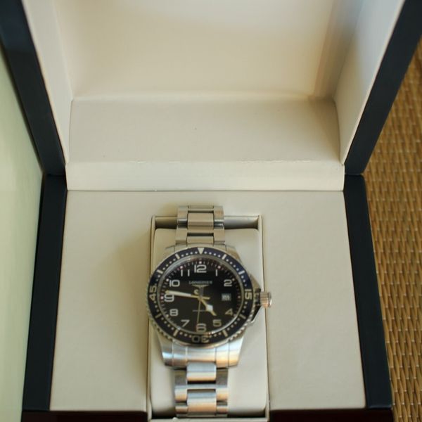 LONGINES HYDROCONQUEST BLUE BEZEL PRO SWIMMER SAILOR DIVER TOOL WATCH ...