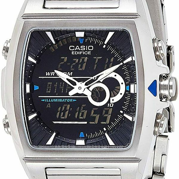 Casio Edifice Ana-Digi Stainless Steel Chronograph Men’s Watch EFA120D ...