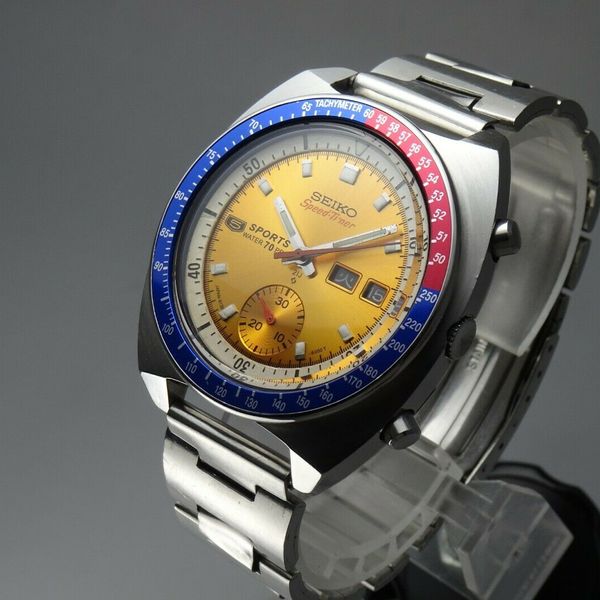 Vintage 1969 JAPAN SEIKO 5 SPORTS SPEED-TIMER 6139-6000 21Jewels ...