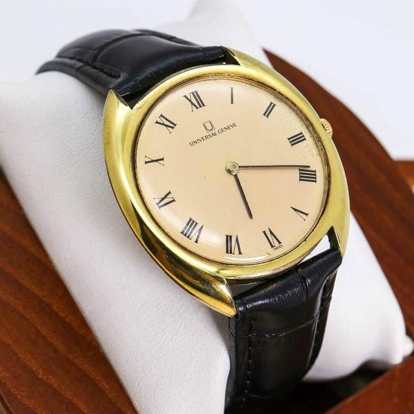 UNIVERSAL GENEVE Manual Winding Mechanical Gold Men's Watch ...