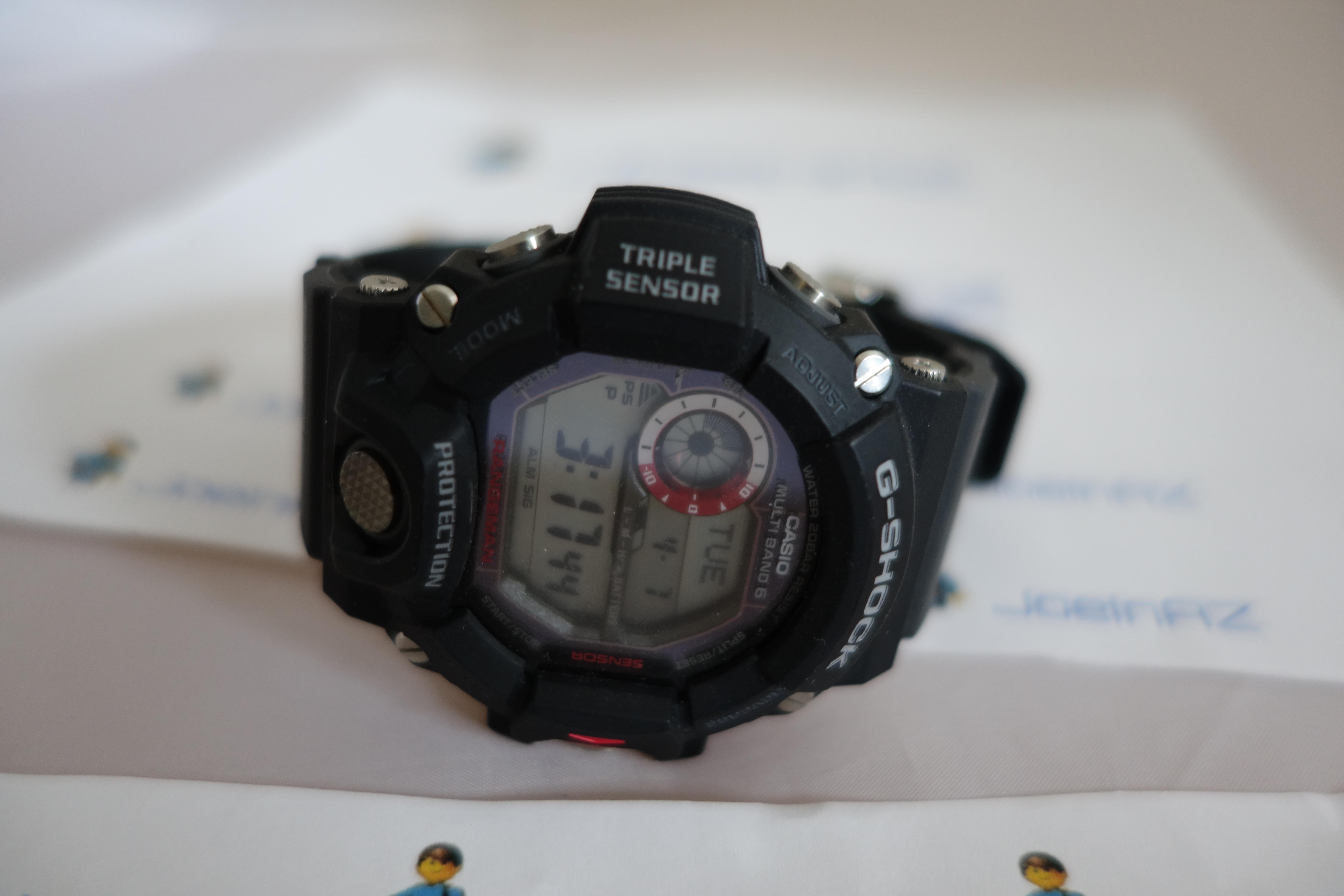 Casio G-Shock Rangeman GW9400 on Carbon Fiber Strap from Smoky Grey ...